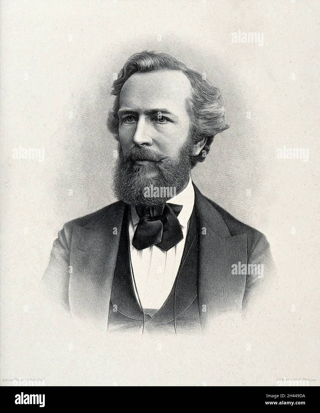 Ernst Heinrich Philipp August Haeckel. Photogravure after F. Haack ...