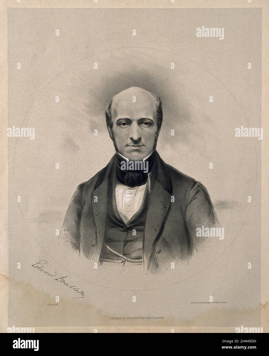 Edward Doubleday. Lithograph by G. H. Ford Stock Photo - Alamy