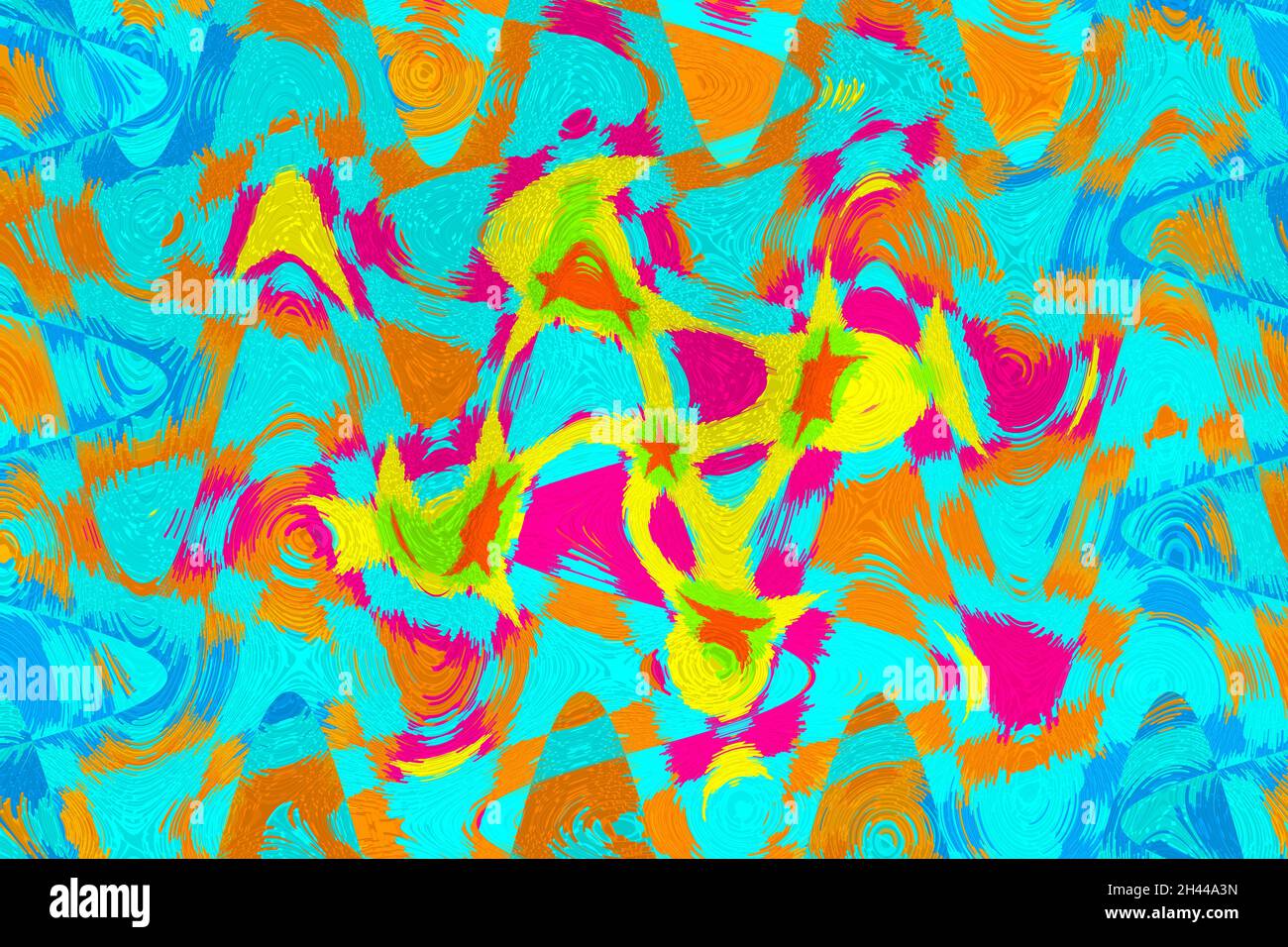 Digital abstract illustration, seamless colorful swirling pattern in ...