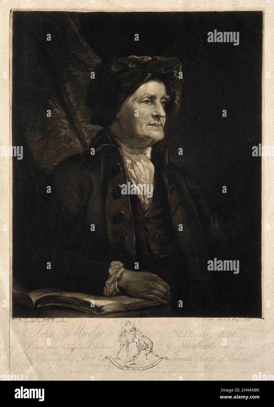 John Mudge. Mezzotint by S. W. Reynolds, 1795, after J. Northcote Stock ...