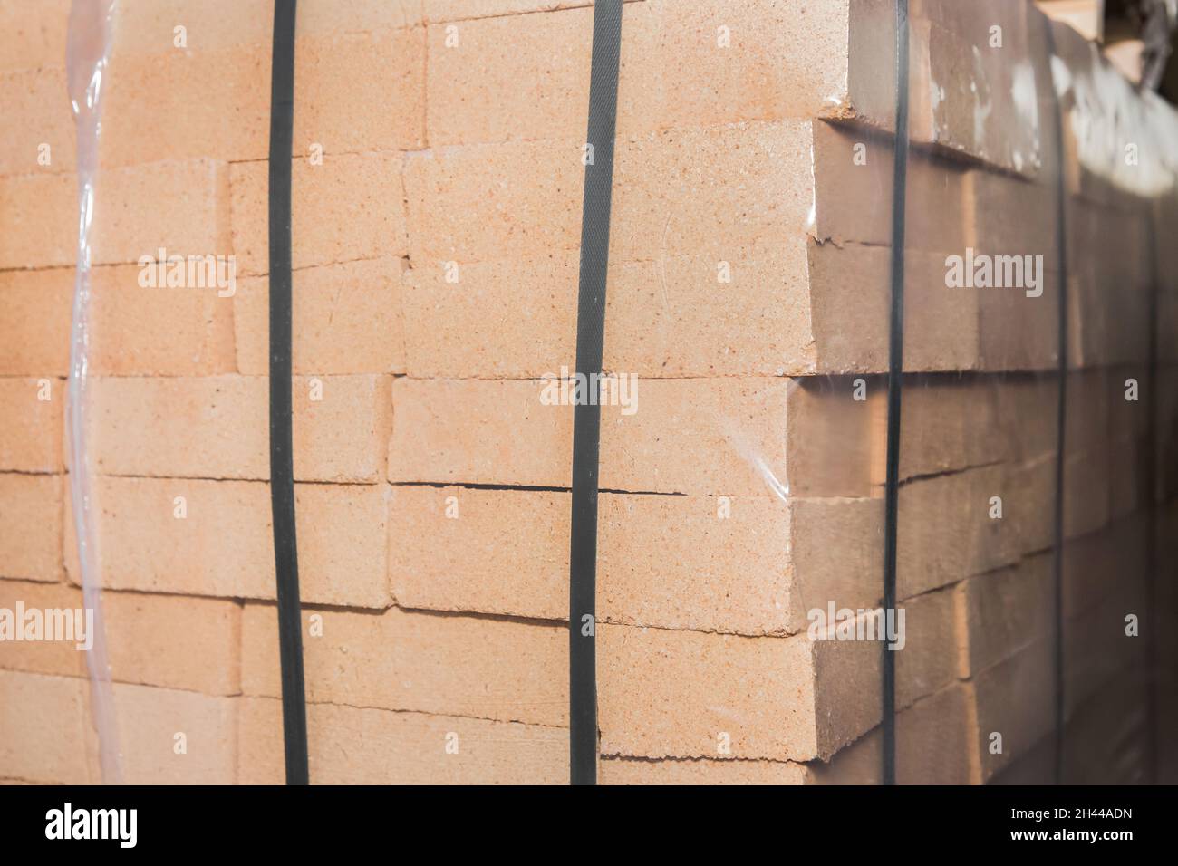 A bunch of refractory bricks, fire-resistant brick blocks Stock Photo ...