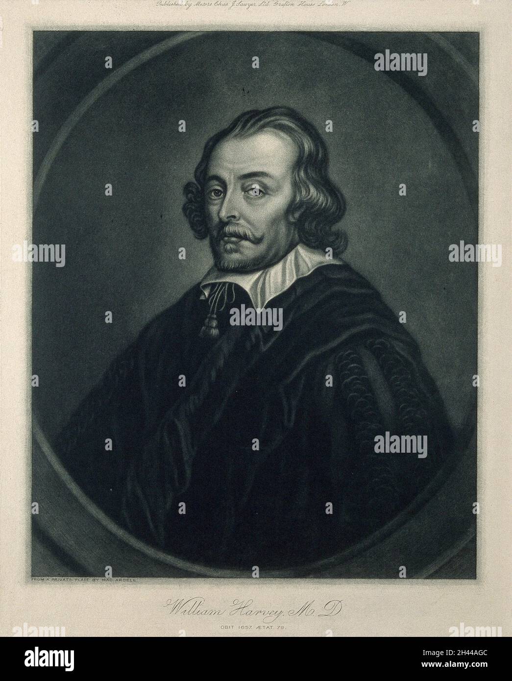 William Harvey. Process print after J. McArdell Stock Photo - Alamy