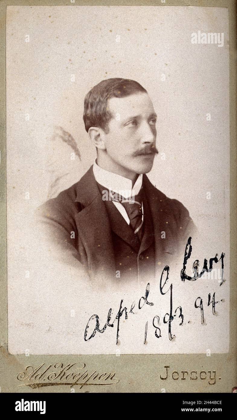 Alfred Goodman Levy. Photograph by Ad. Koeppen, 1893/94 Stock Photo - Alamy