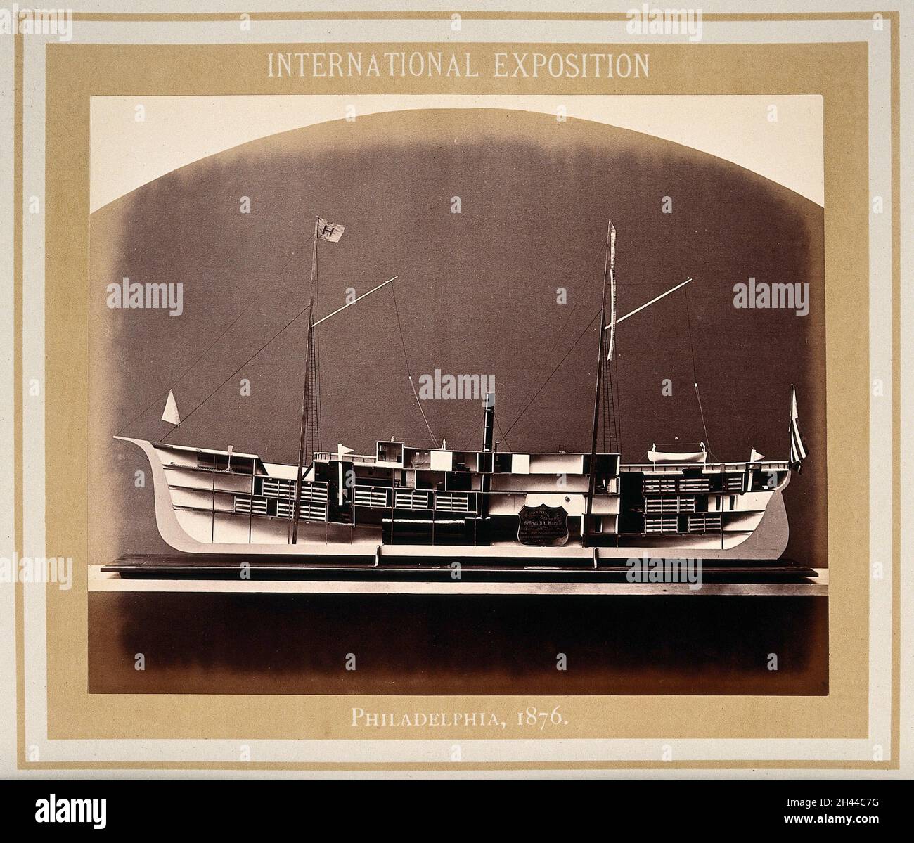 Philadelphia International Exposition, 1876: the hospital steamboat J.K ...