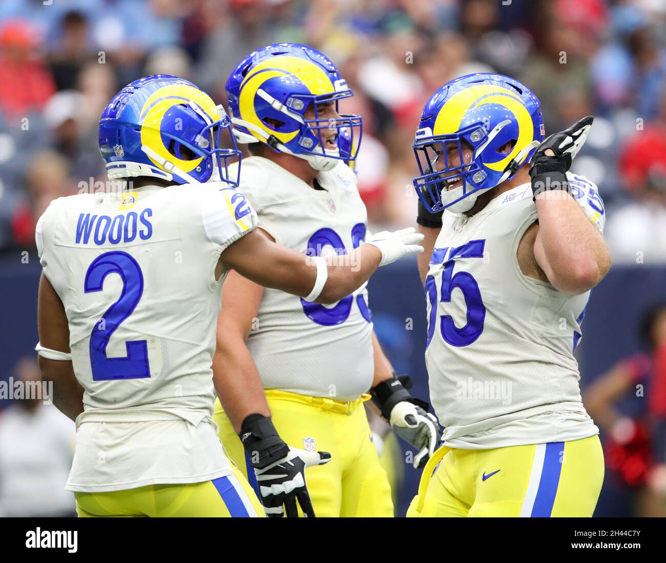 Houston, Texas, USA. October 31, 2021: Los Angeles Rams center Brian ...