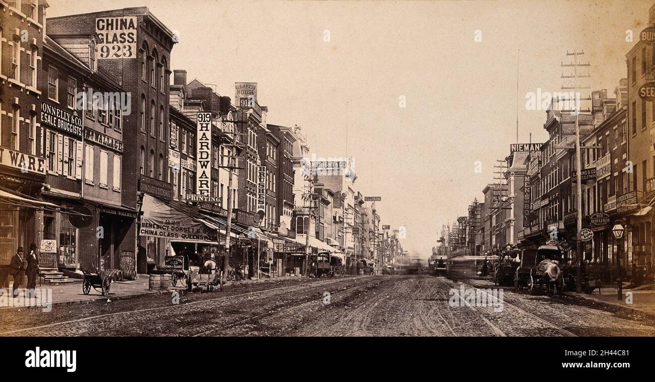 Market Street, Philadelphia. Photograph by Francis Frith, ca. 1880 ...