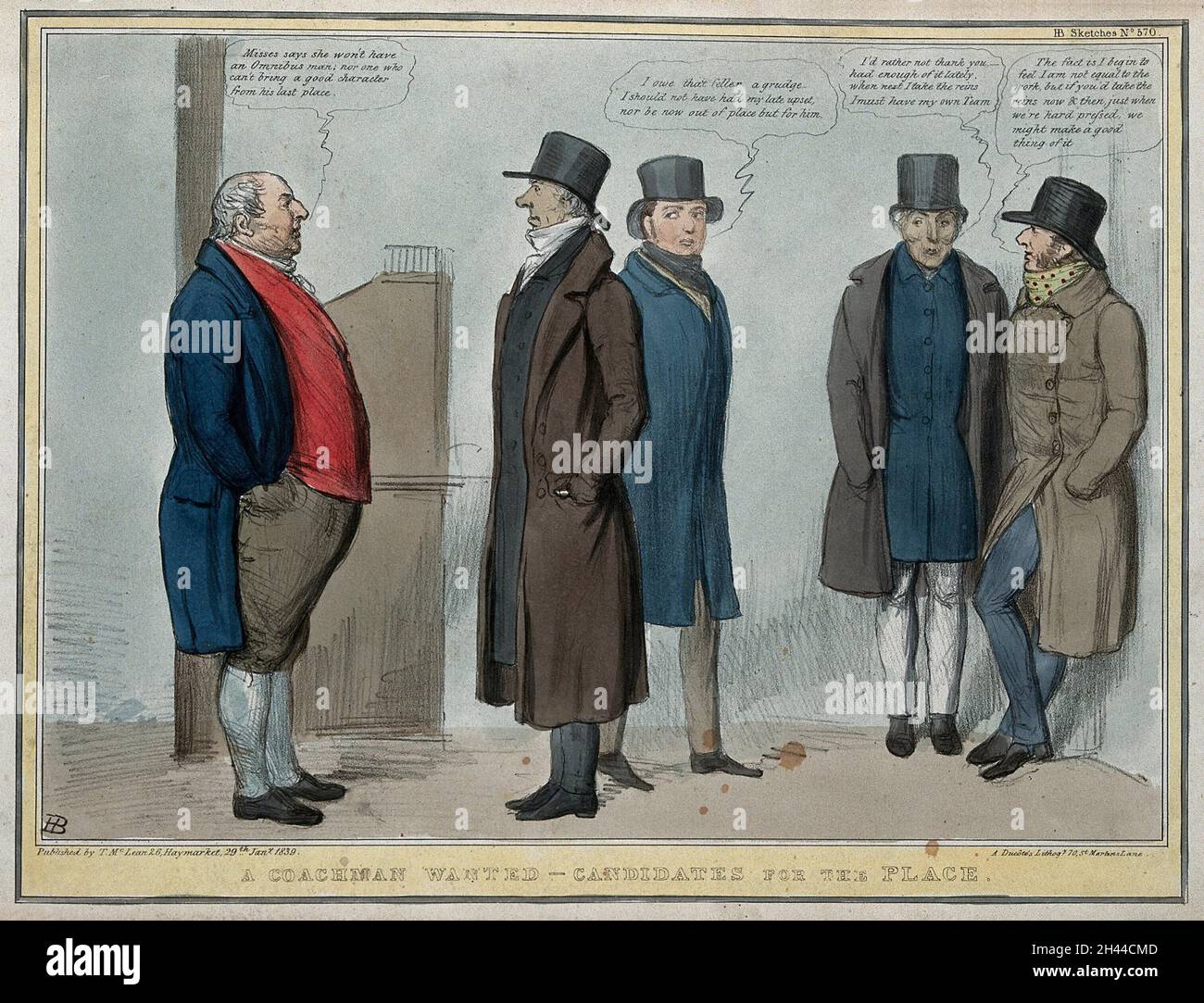 Lord Brougham applies to John Bull for the position of coachman ...