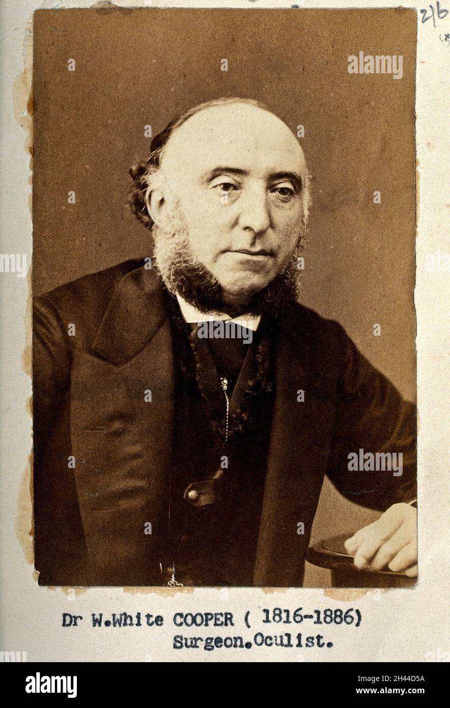 Sir William White Cooper. Photograph Stock Photo - Alamy