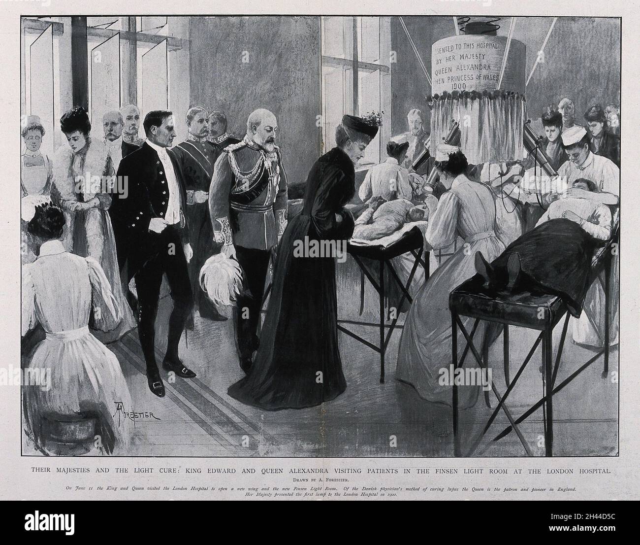 The London Hospital, Whitechapel: King Edward VIII and Queen Alexandra ...