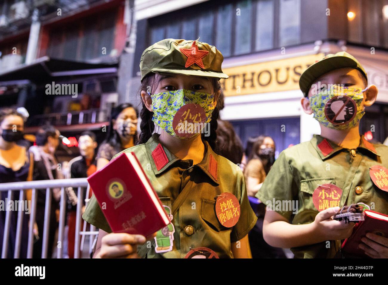 Hong Kong, China. 31st Oct, 2021. Children dressed as Chinese communist ...