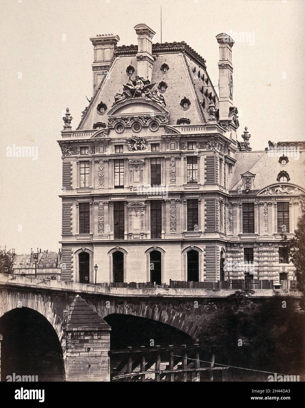 Pavillon de Flore, Tuileries Palace, Paris, France. Photograph by ...