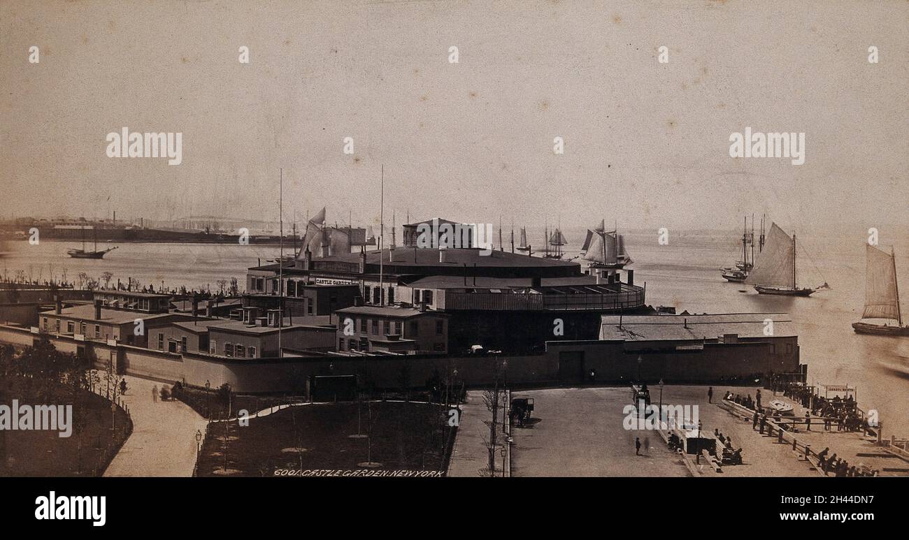 Castle Garden, Ellis Island, New York: the emigrant landing depot and ...