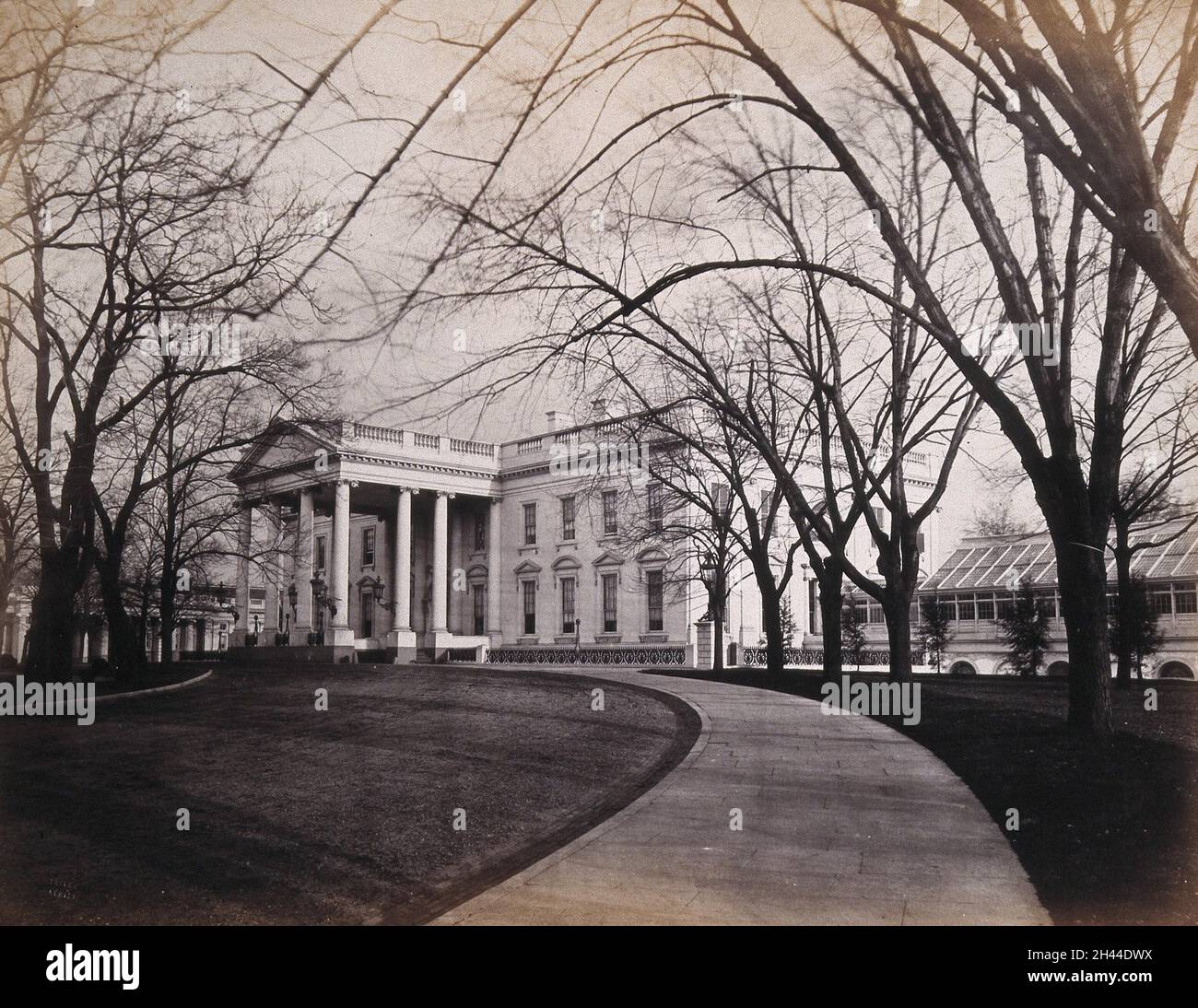 The White House, Washington D.C. Photograph by Francis Frith, ca. 1880 ...