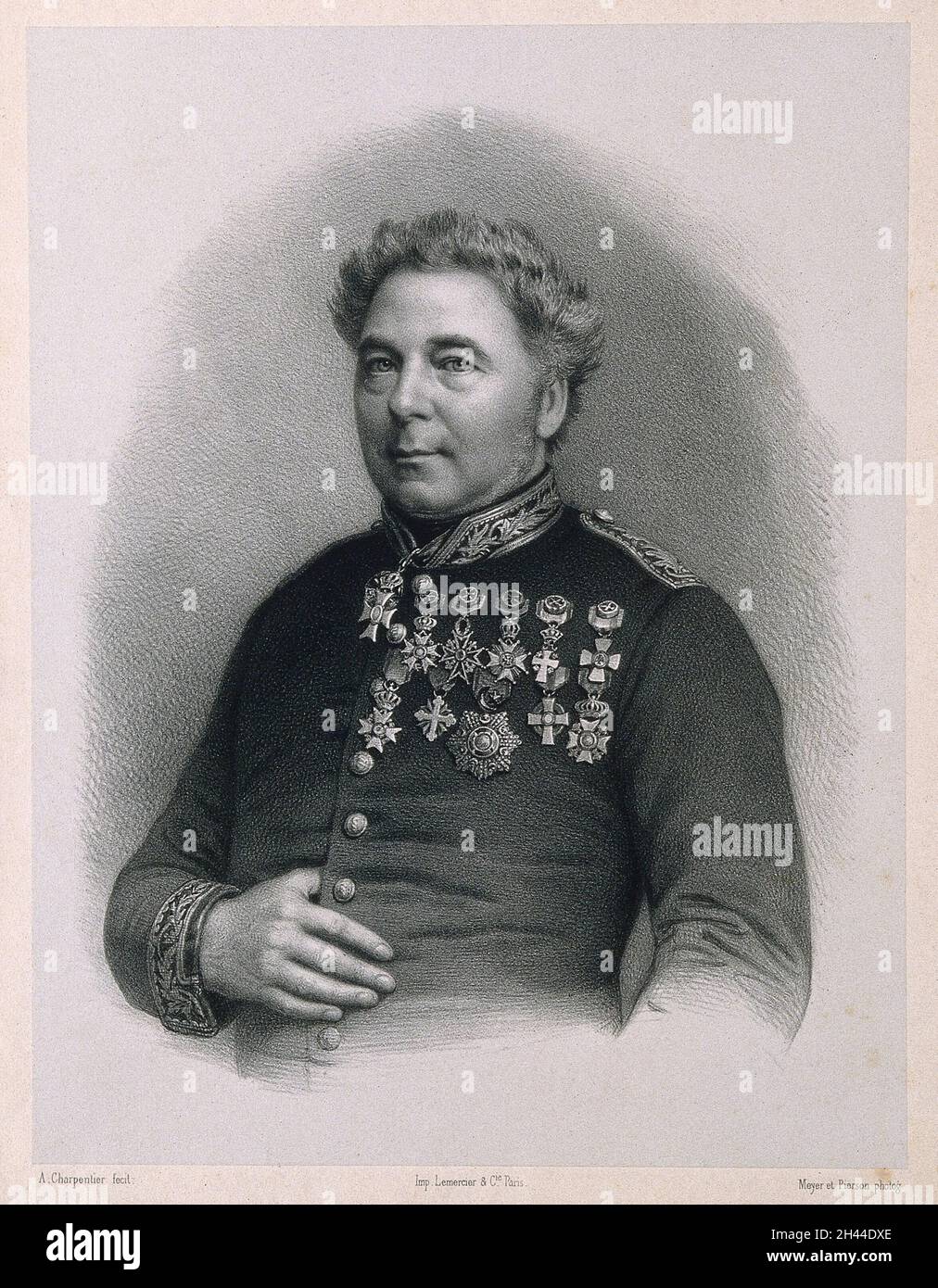 Jean-Charles Chénu. Lithograph by A. Charpentier after Meyer & Pierson ...