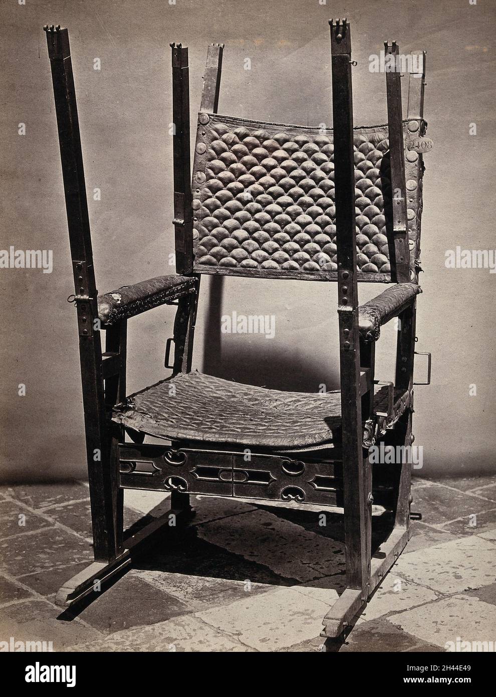 A portable chair belonging to Emperor Charles V of the Holy Roman ...
