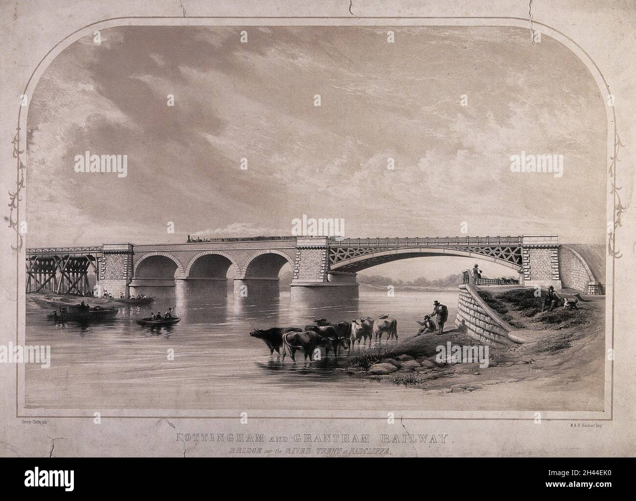 The Radcliffe Viaduct, Radcliffe on Trent, Nottinghamshire: a ...