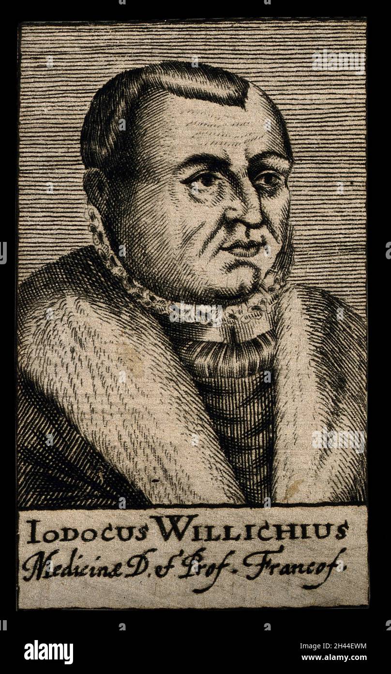 Jodocus Willich. Line engraving, 1688 Stock Photo - Alamy