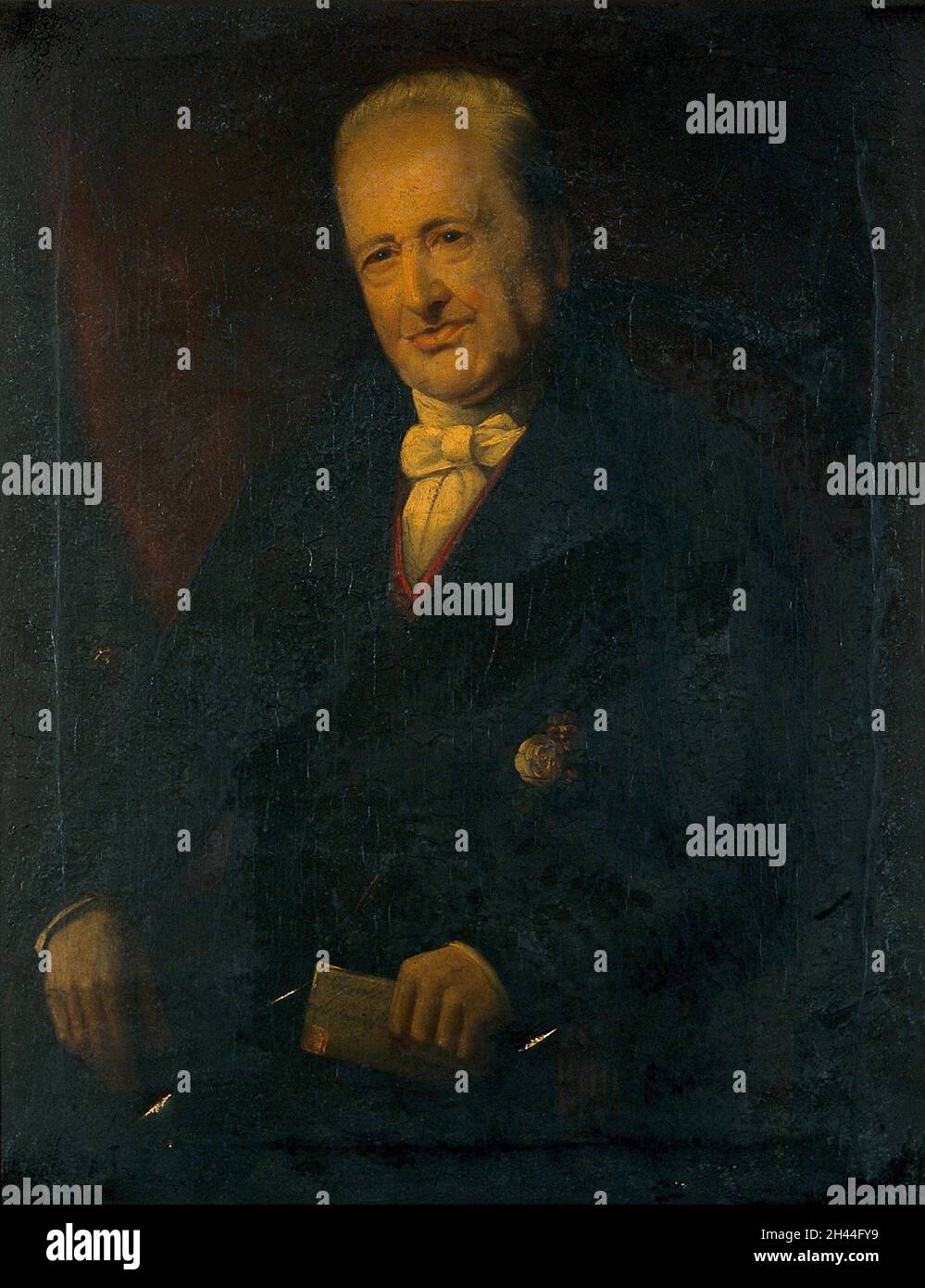 Henry Jenner, nephew of Edward Jenner. Oil painting by H. Smith Stock ...