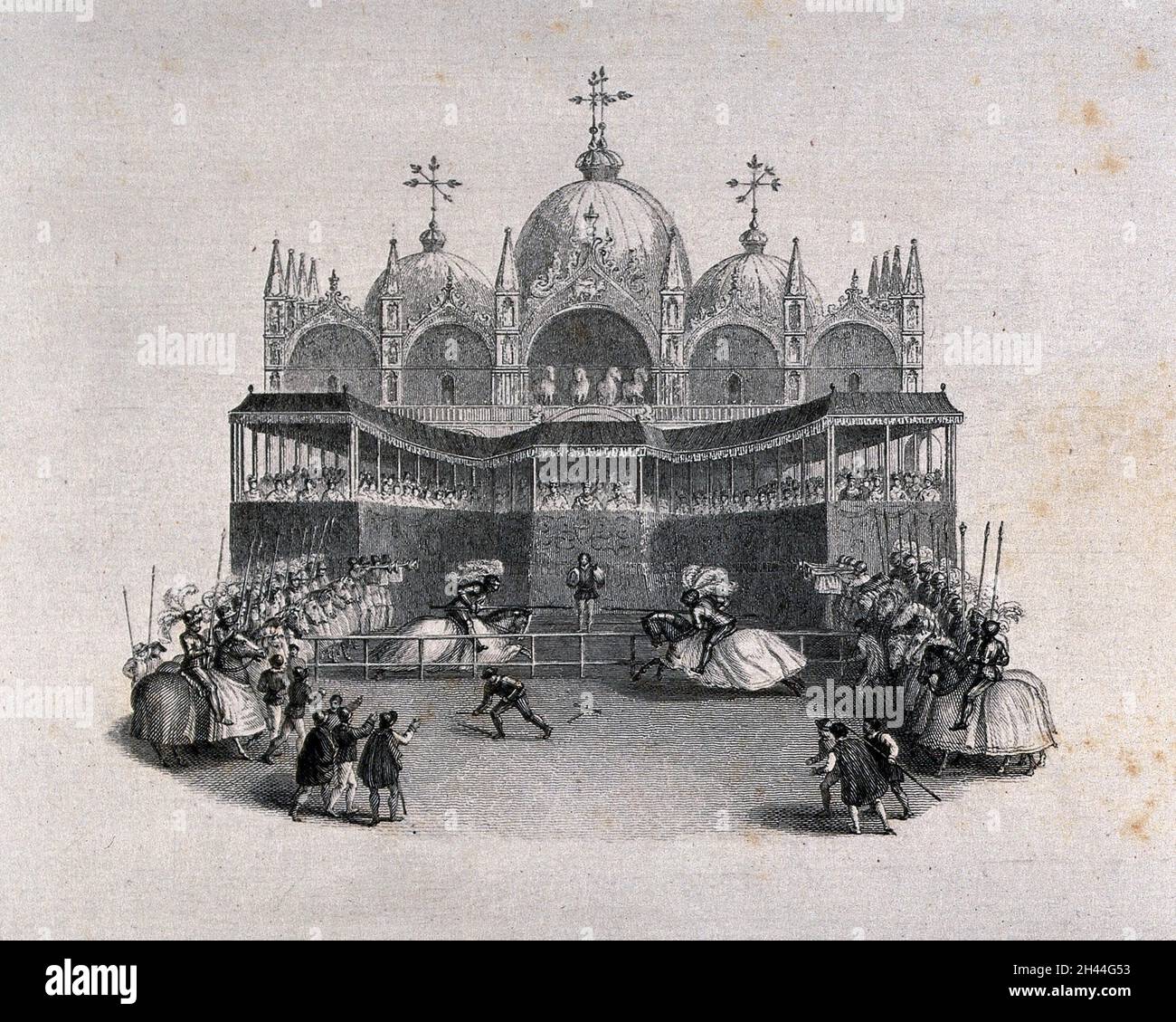 Two men jousting hi-res stock photography and images - Alamy