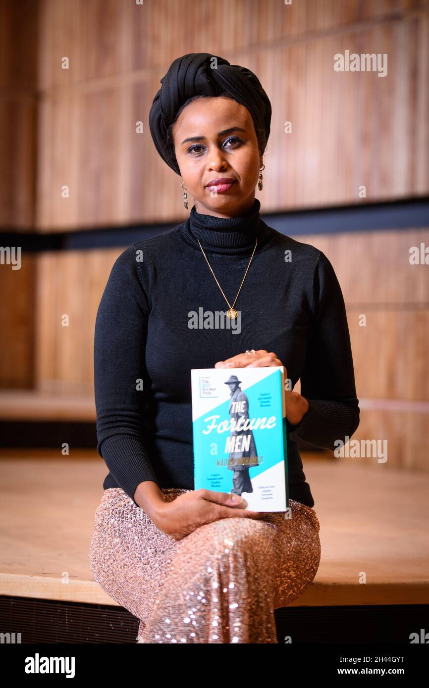 London, UK. 31 October 2021. Nadifa Mohamed, with her book The Fortune ...