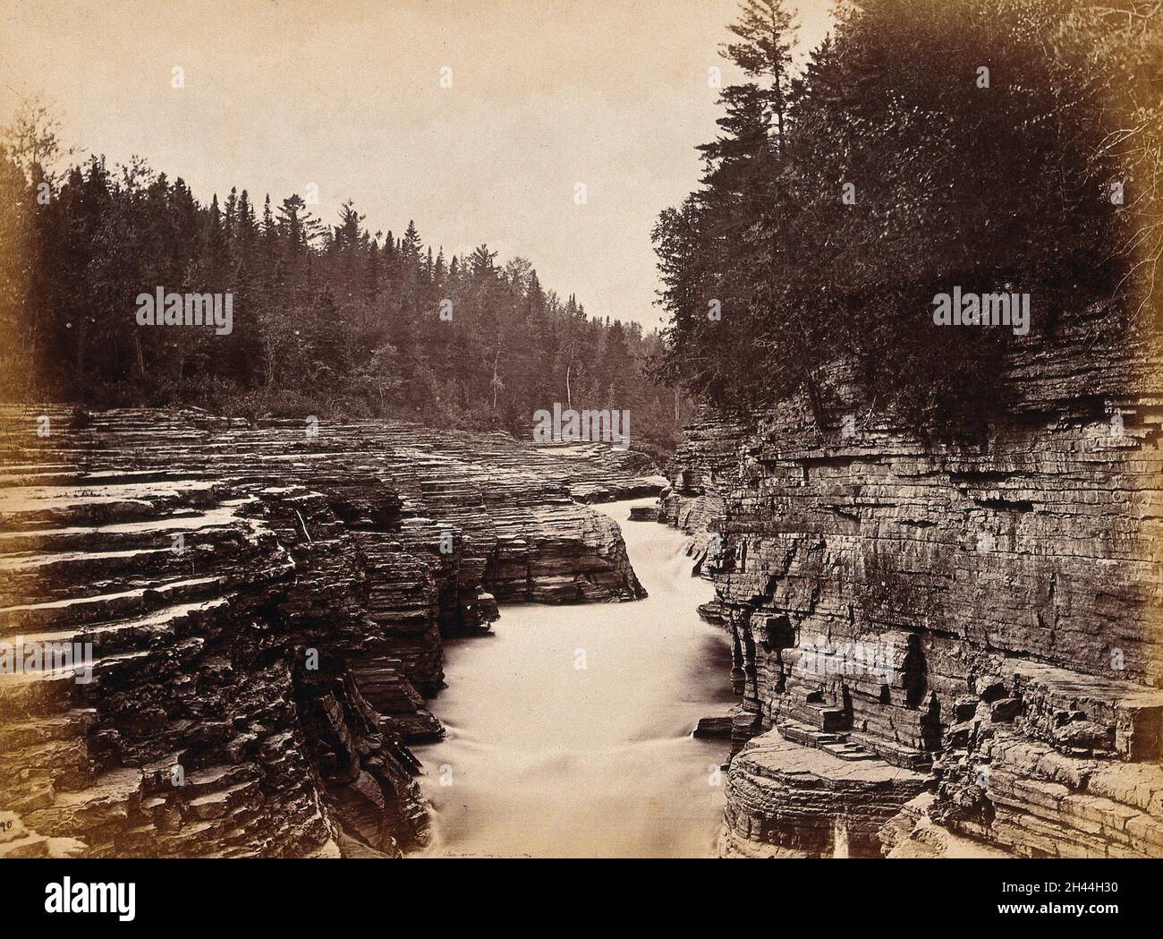 The Montmorency River, Quebec, Canada. Photograph, ca. 1880 Stock Photo ...
