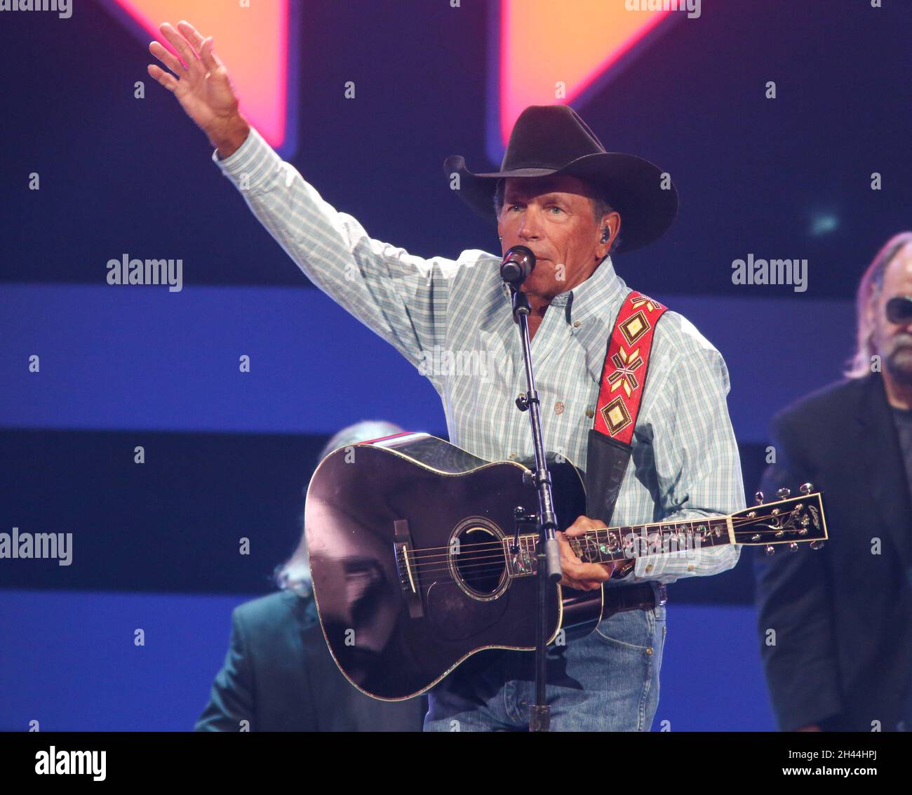 George Strait performs at the iHeartCountry Festival at the Frank Erwin ...