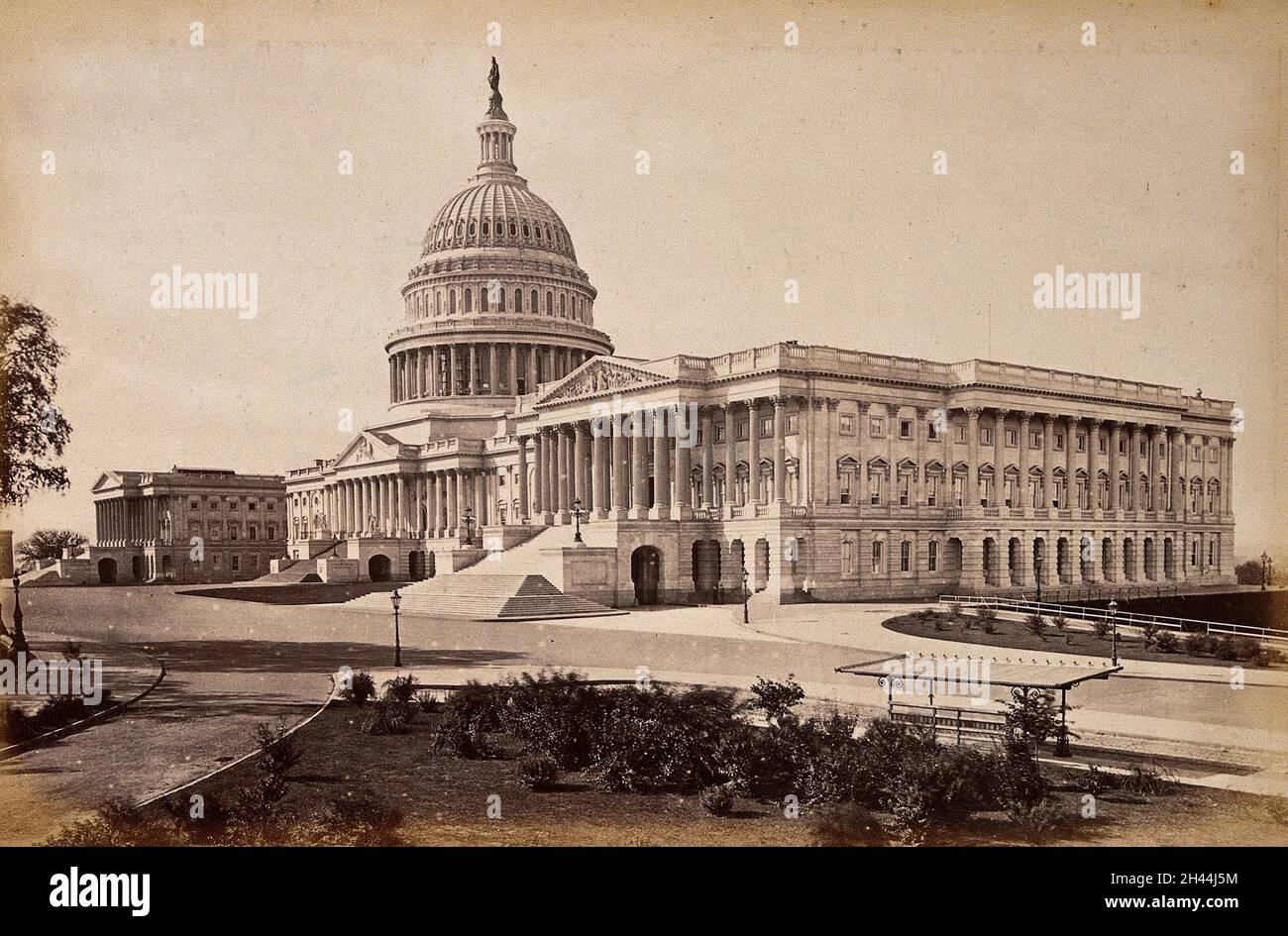 The Capitol building, Washington, D.C. Photograph, ca. 1880 Stock Photo ...