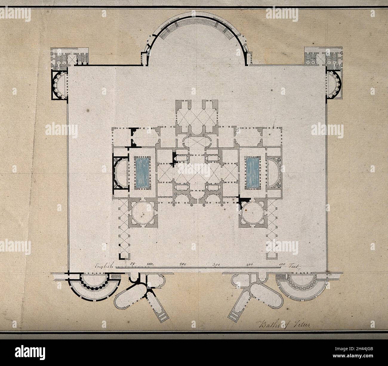 Plan Baths Of Titus