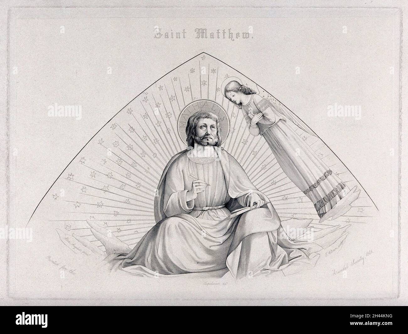 Saint matthew writing gospel hi-res stock photography and images - Alamy