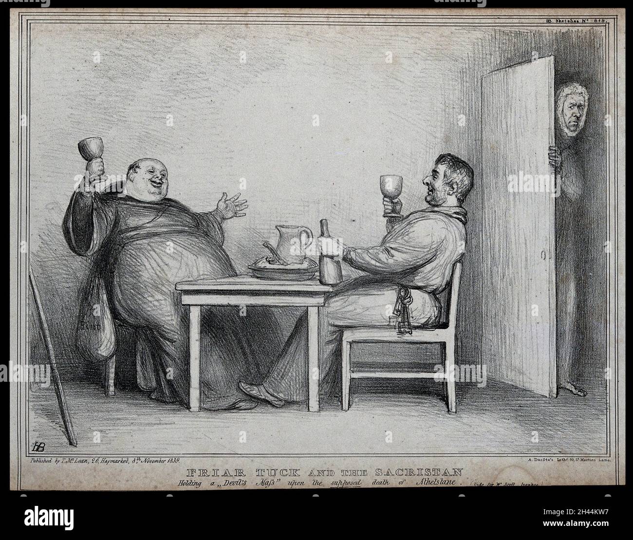 Daniel O'Connell as a fat friar in merry company with Lord Melbourne ...