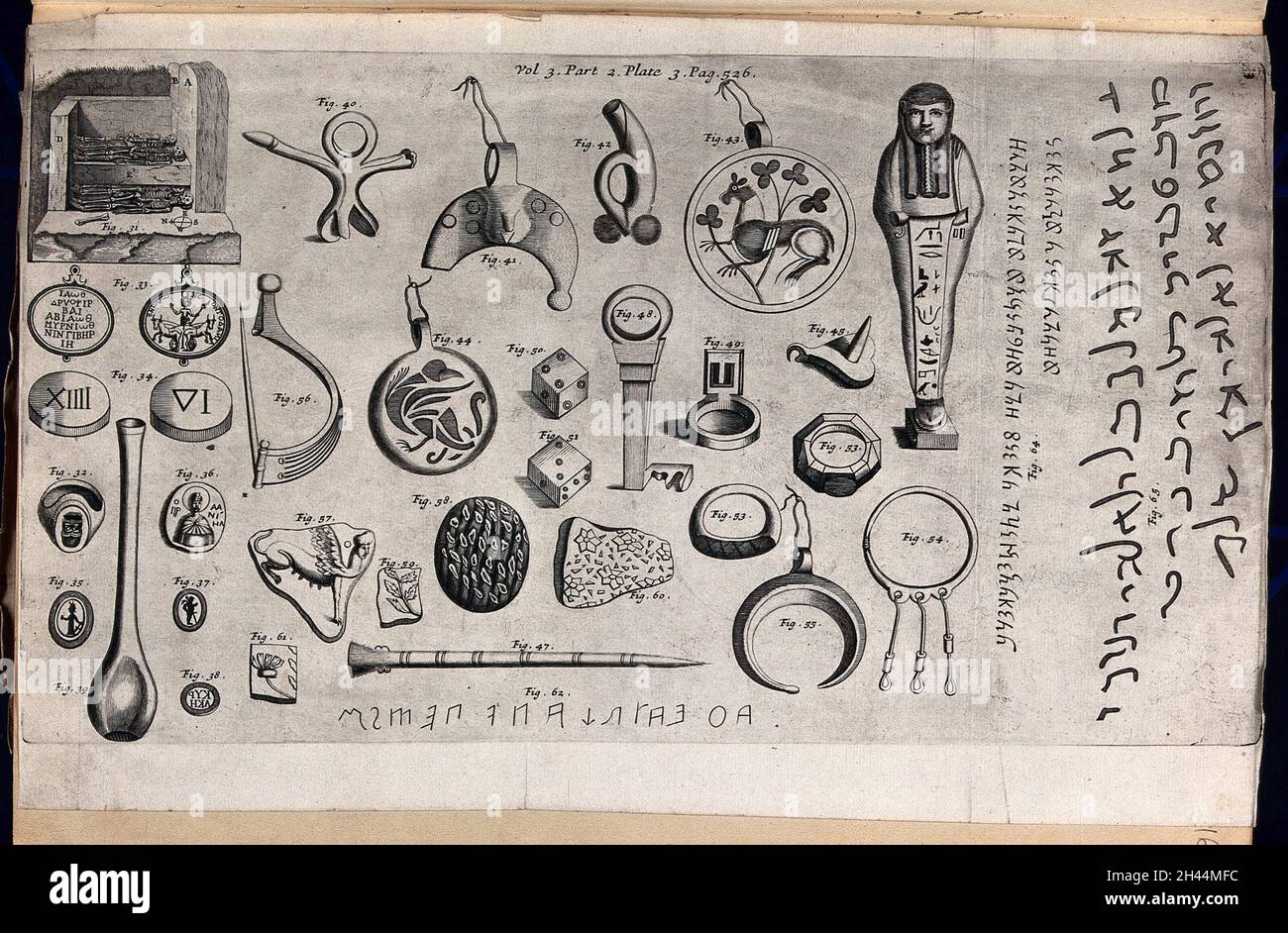 Greek, Roman and Egyptian antiquities. Engraving Stock Photo - Alamy