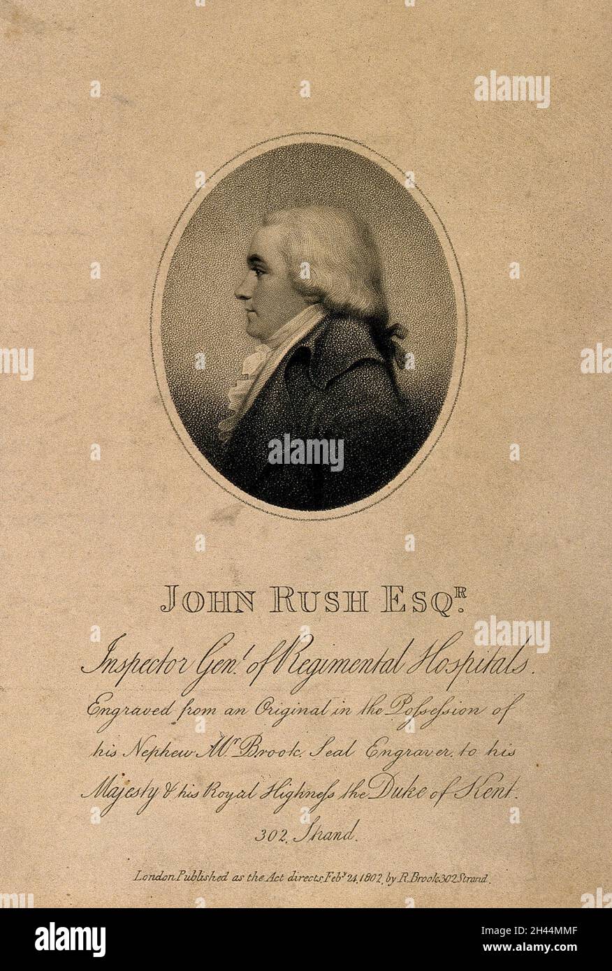 John Rush. Stipple engraving, 1802 Stock Photo - Alamy