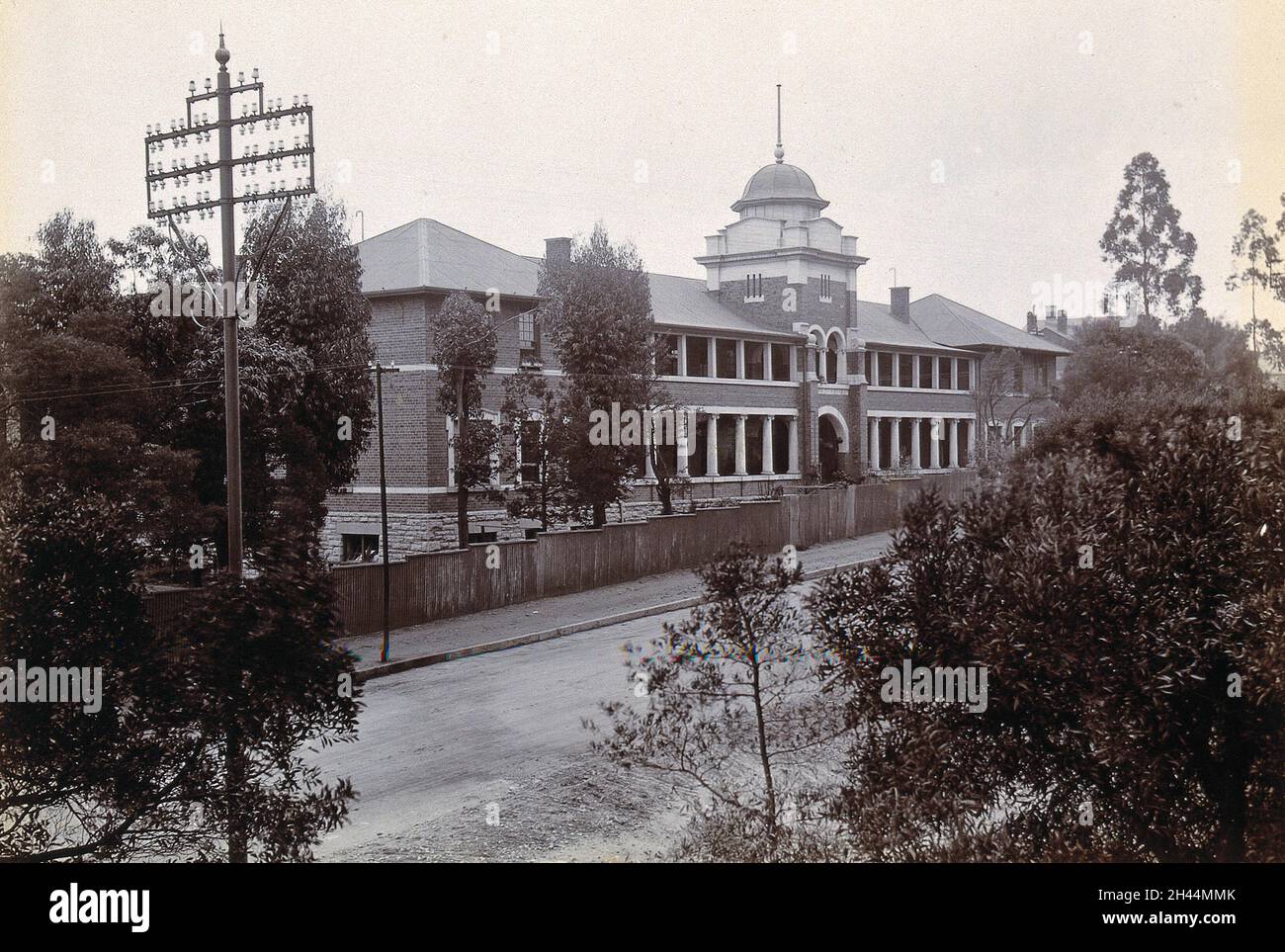 Johannesburg Hospital, South Africa: long two-storey building, possibly ...
