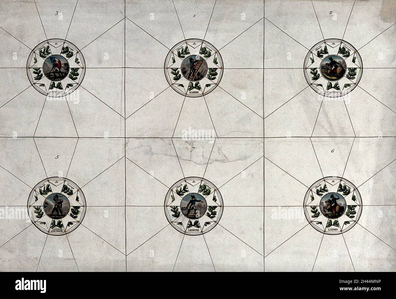 The Napoleonic star of courage badge, commemorating the deeds of six ...