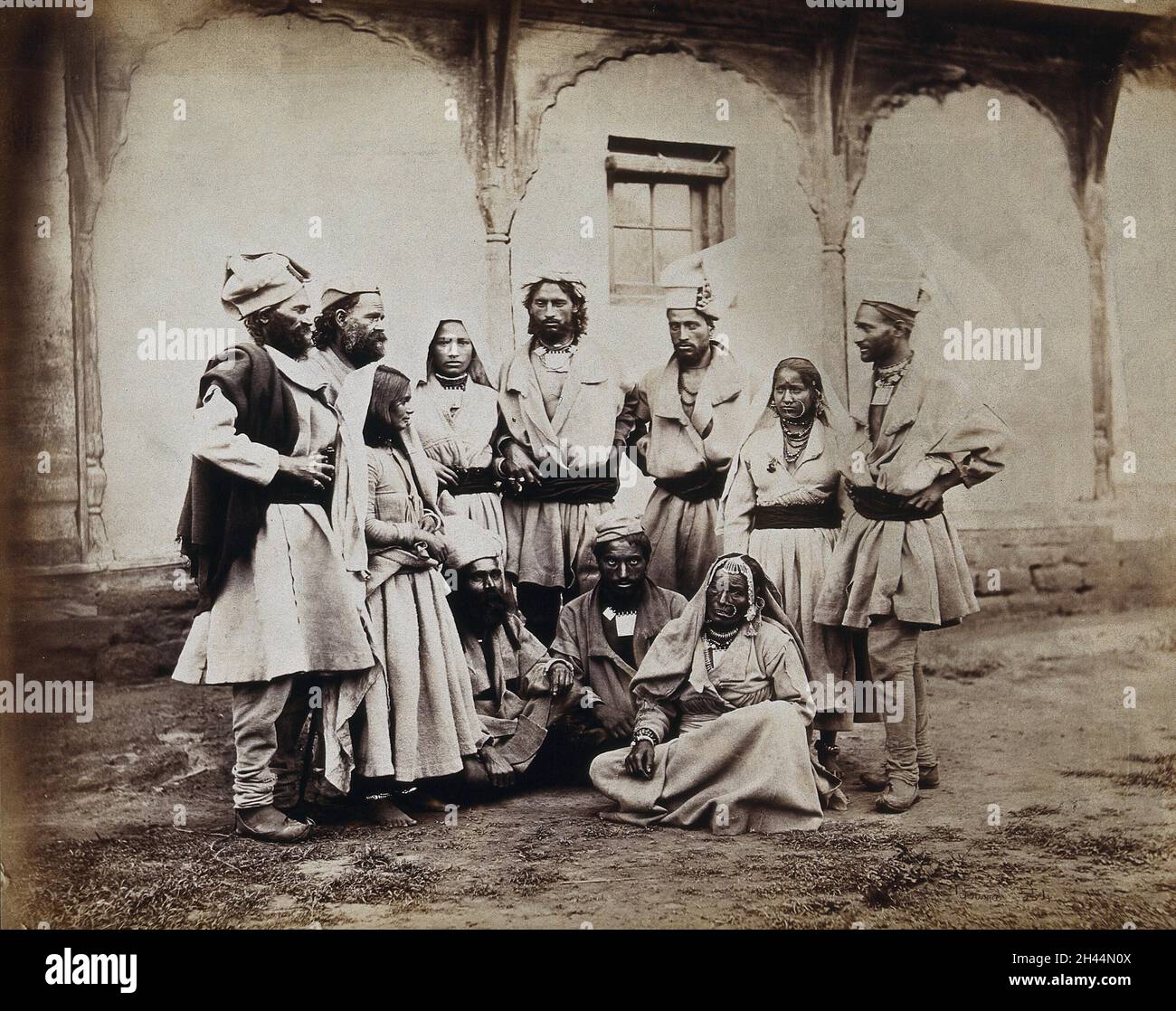 Sikkim and Tibet: eleven people of the Chumba (Chumbi) Valley; two of ...
