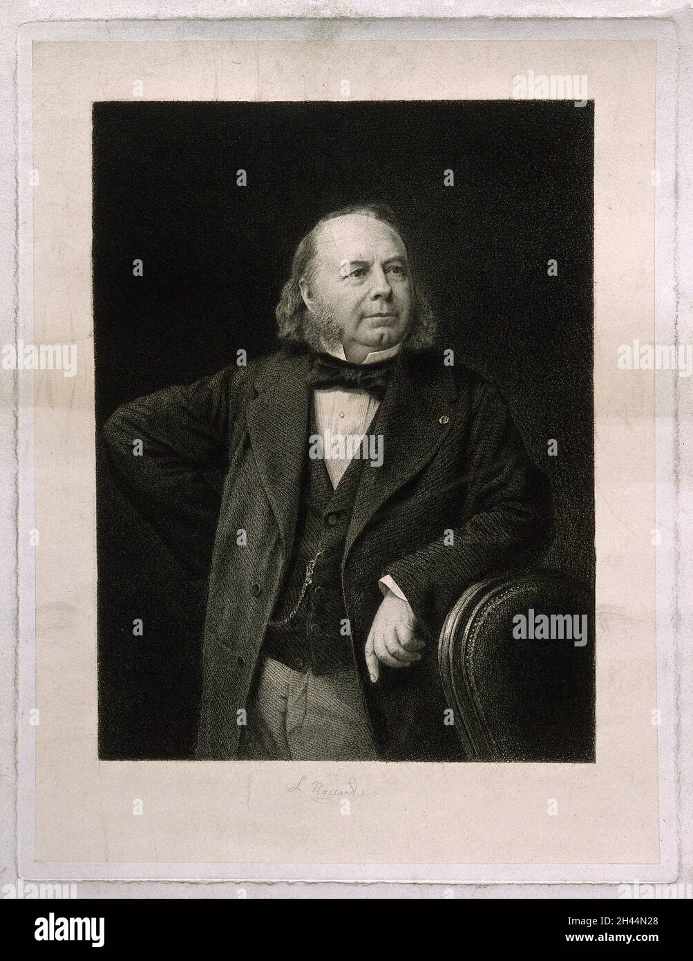 Henry Davis Pochin. Etching by L. Nassard Stock Photo - Alamy