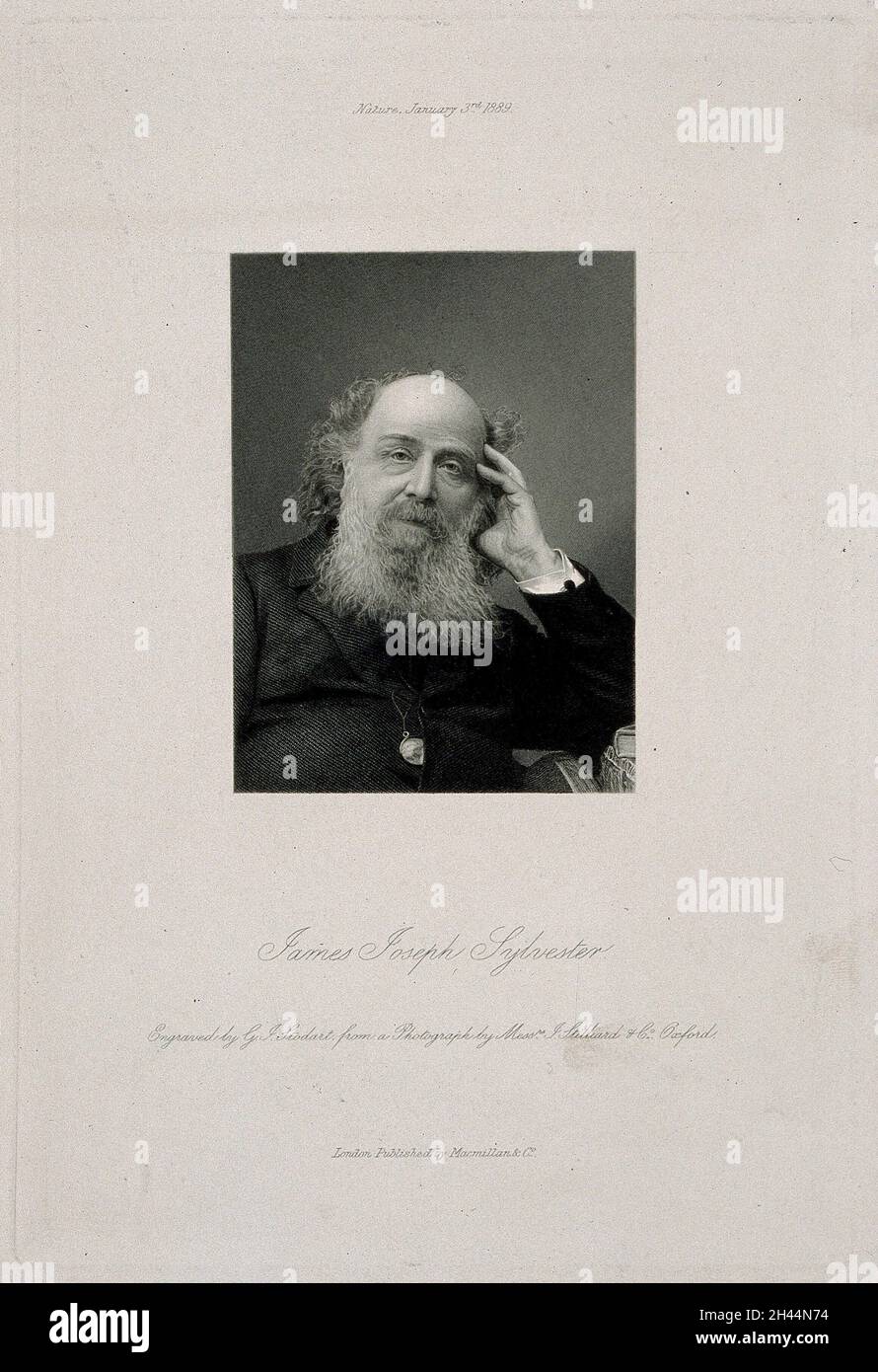 James Joseph Sylvester. Stipple engraving by G. J. Stodart after Messrs ...