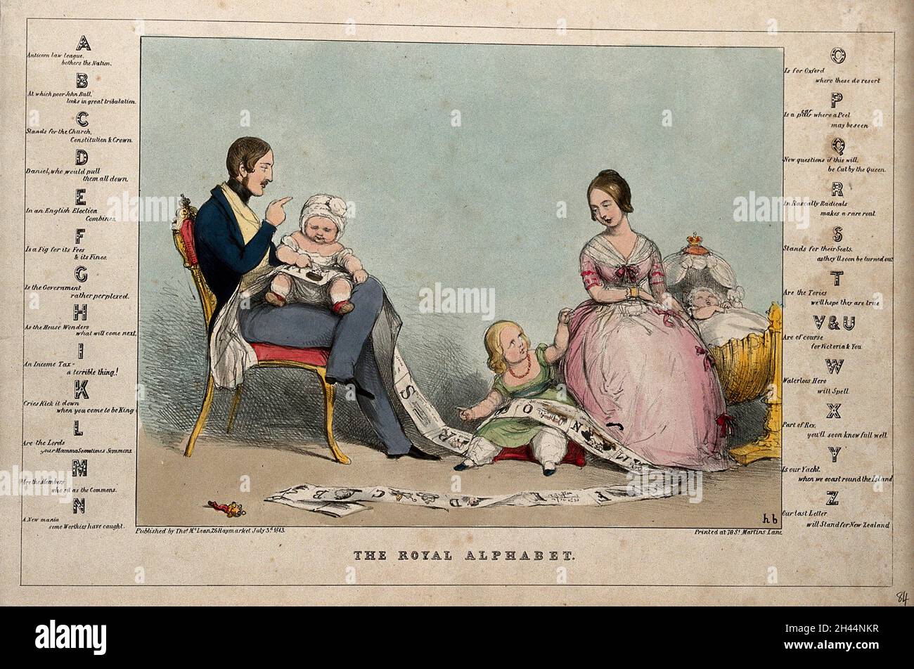 Prince Albert and Queen Victoria instructing their children in the ...