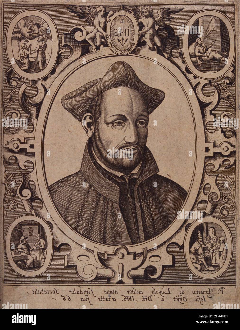 Saint Ignatius of Loyola. Engraving Stock Photo - Alamy