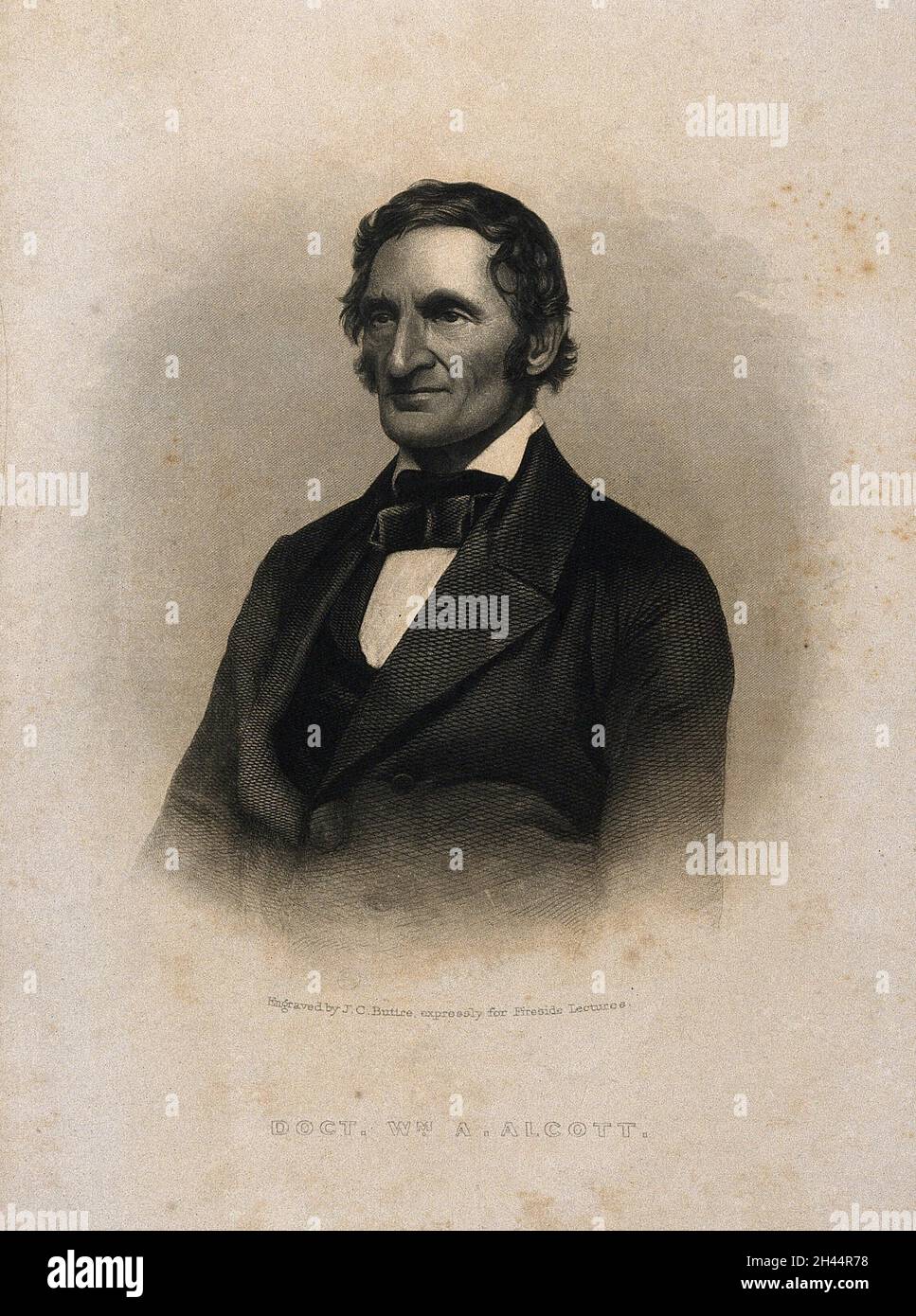 William Alexander Alcott. Line engraving by J.C. Buttre Stock Photo - Alamy