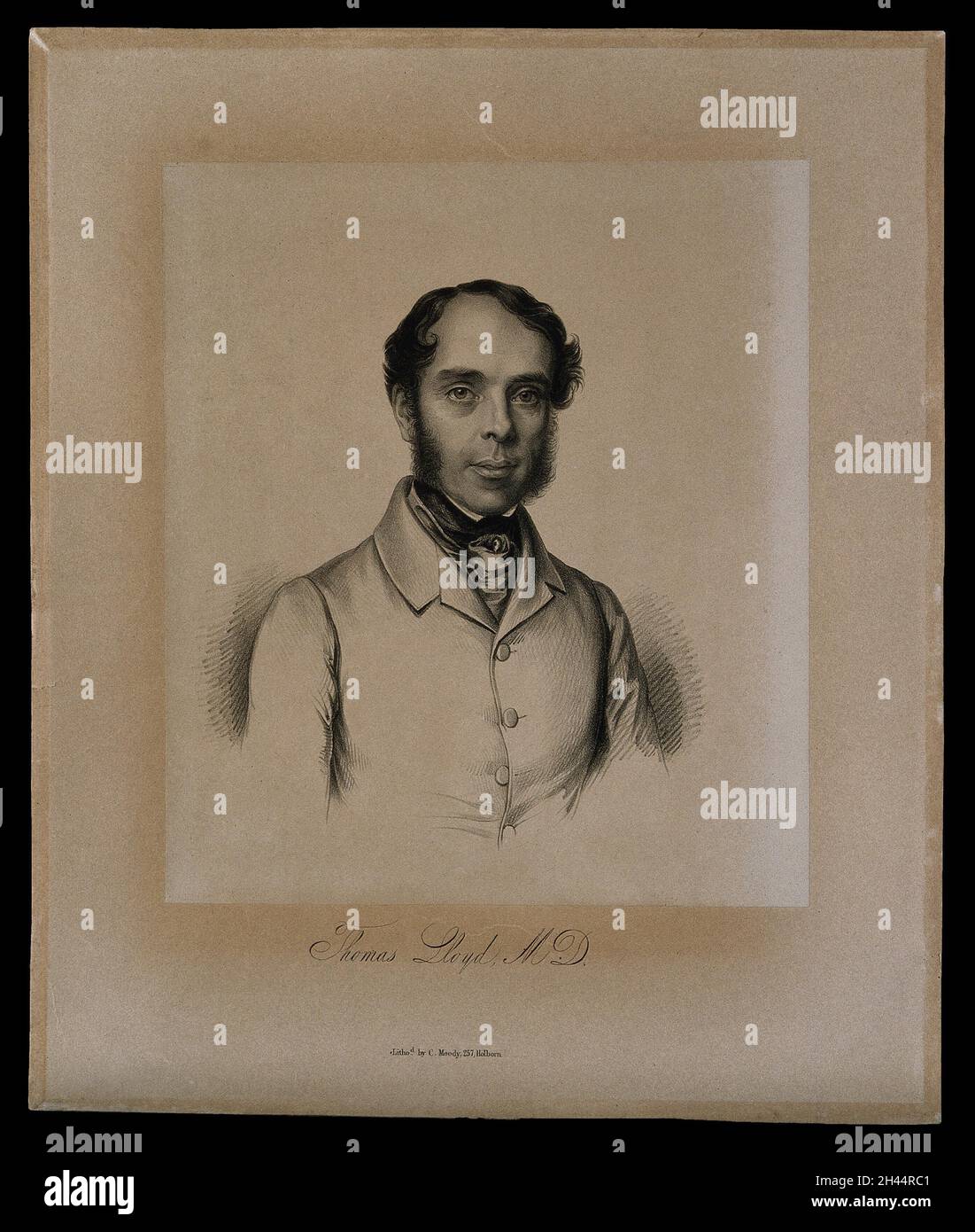Thomas Lloyd. Lithograph Stock Photo - Alamy