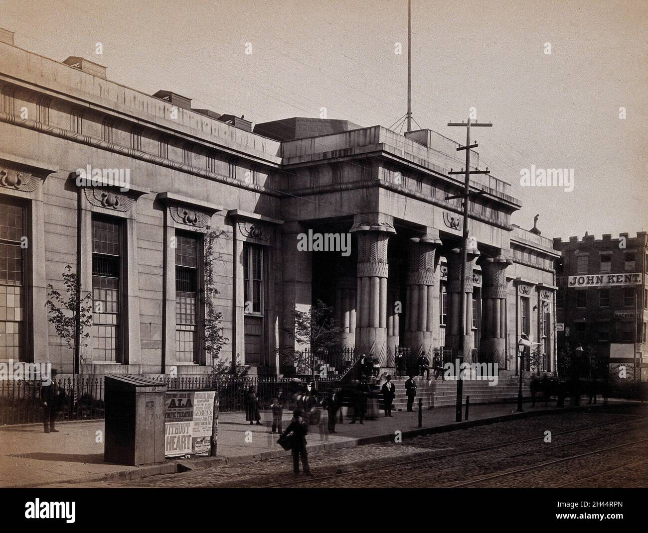 The Tombs prison, Centre Street, New York City. Photograph by Francis ...