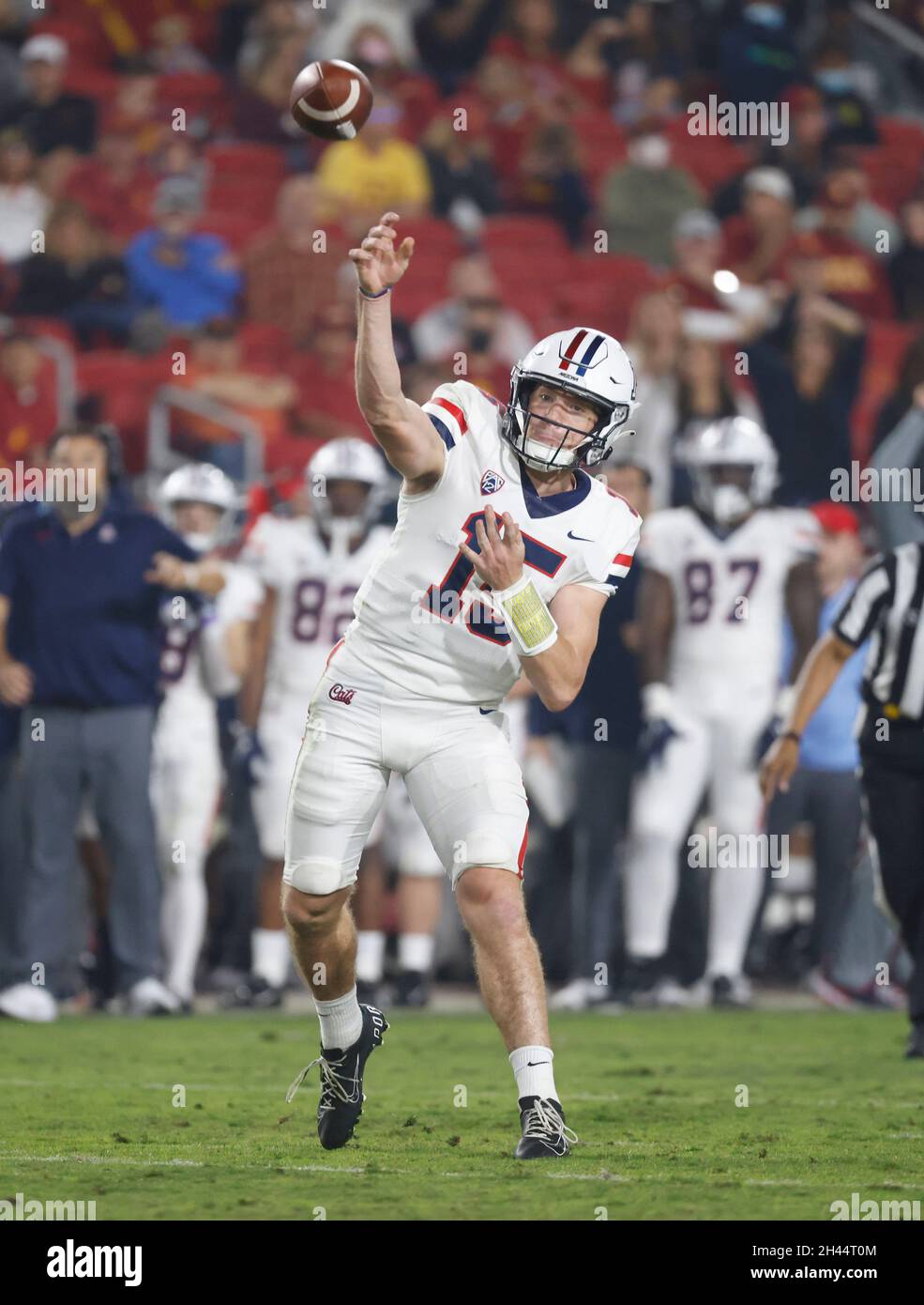 October 30, 2021 Arizona Wildcats quarterback Will Plummer #15 throws a ...