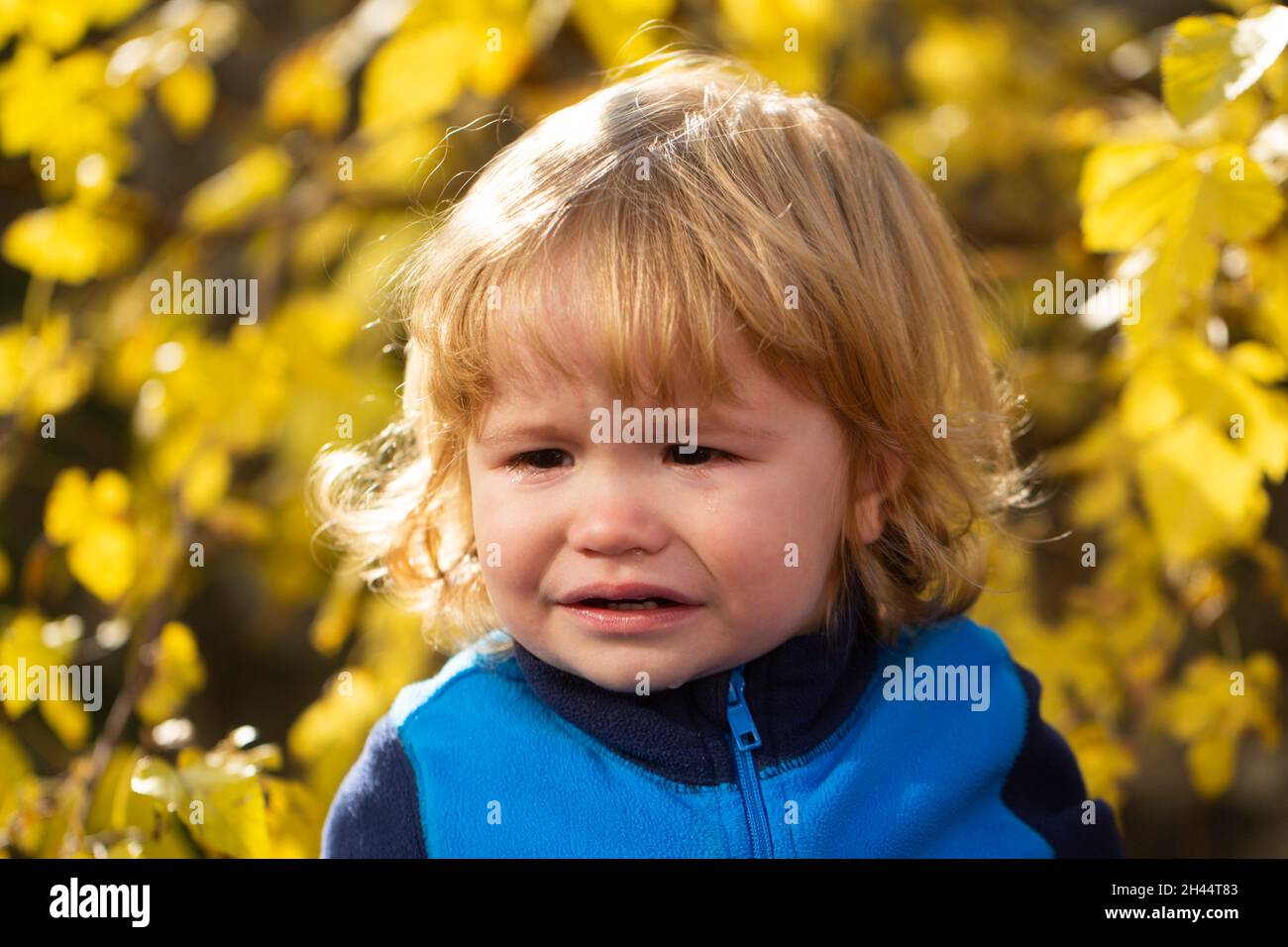 Child crying. Kids face, little boy portrait. Baby cry Stock Photo - Alamy