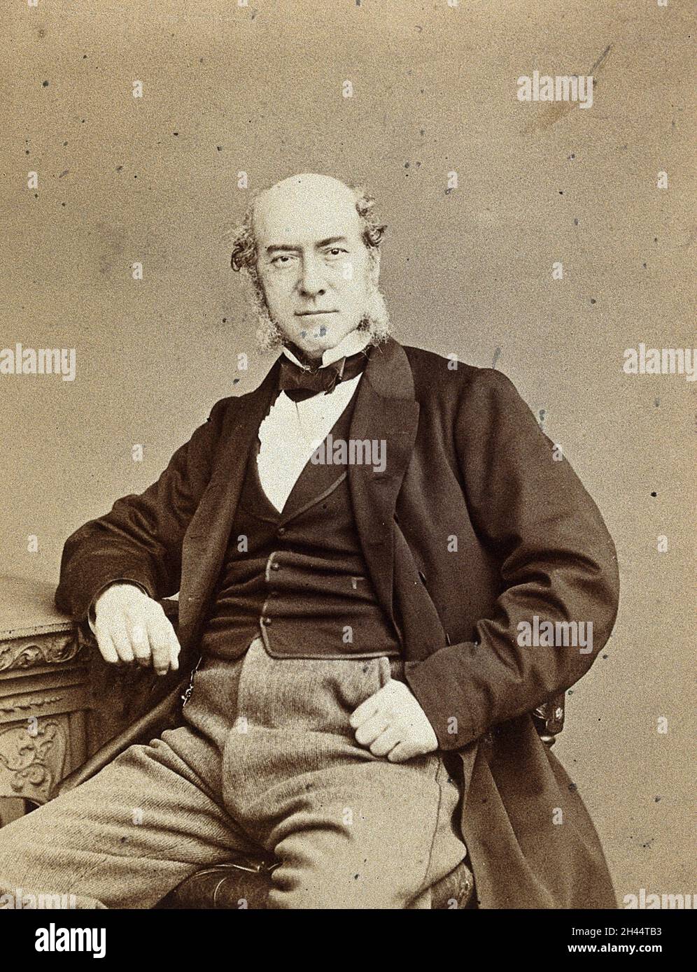 William Fergusson. Photograph by Ernest Edwards, 1867 Stock Photo - Alamy