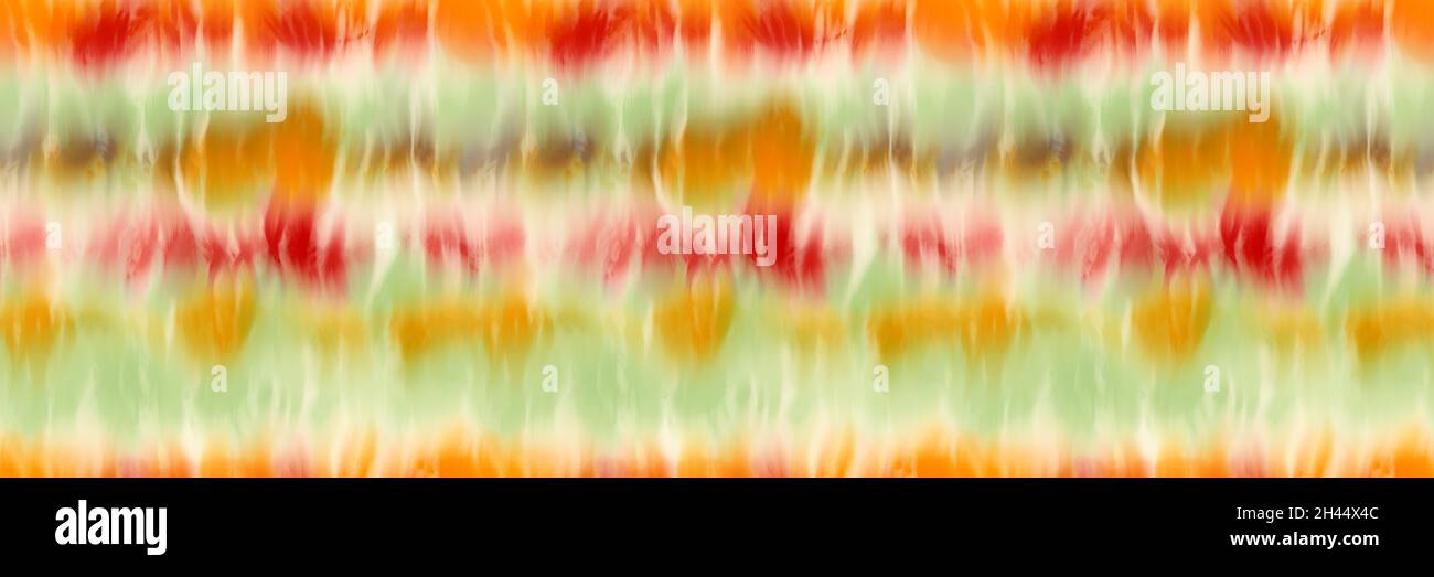 Seamless funky striped tie dye motif print border for surface design ...