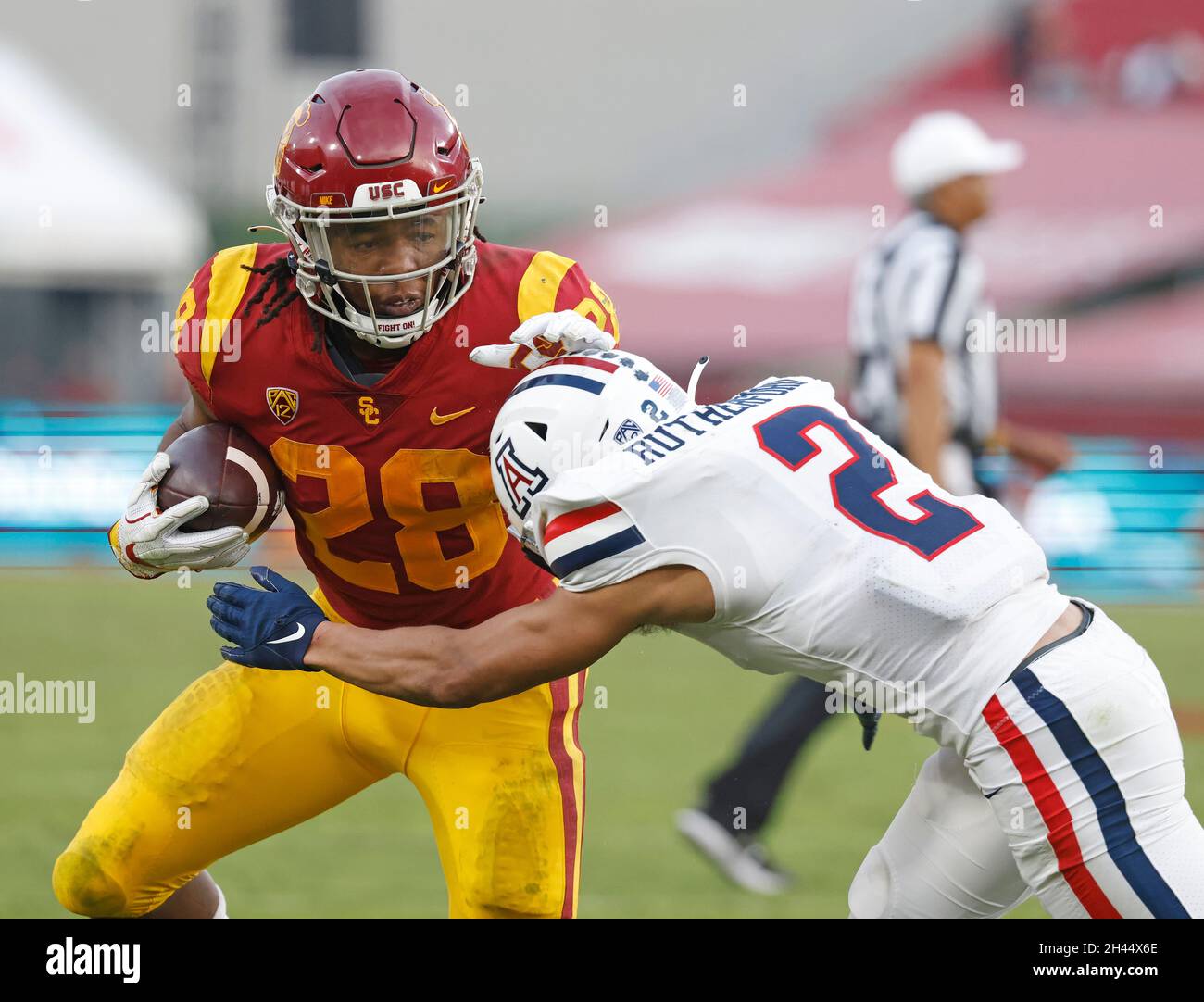 October 30, 2021 USC Trojans running back Keaontay Ingram #28 carries ...