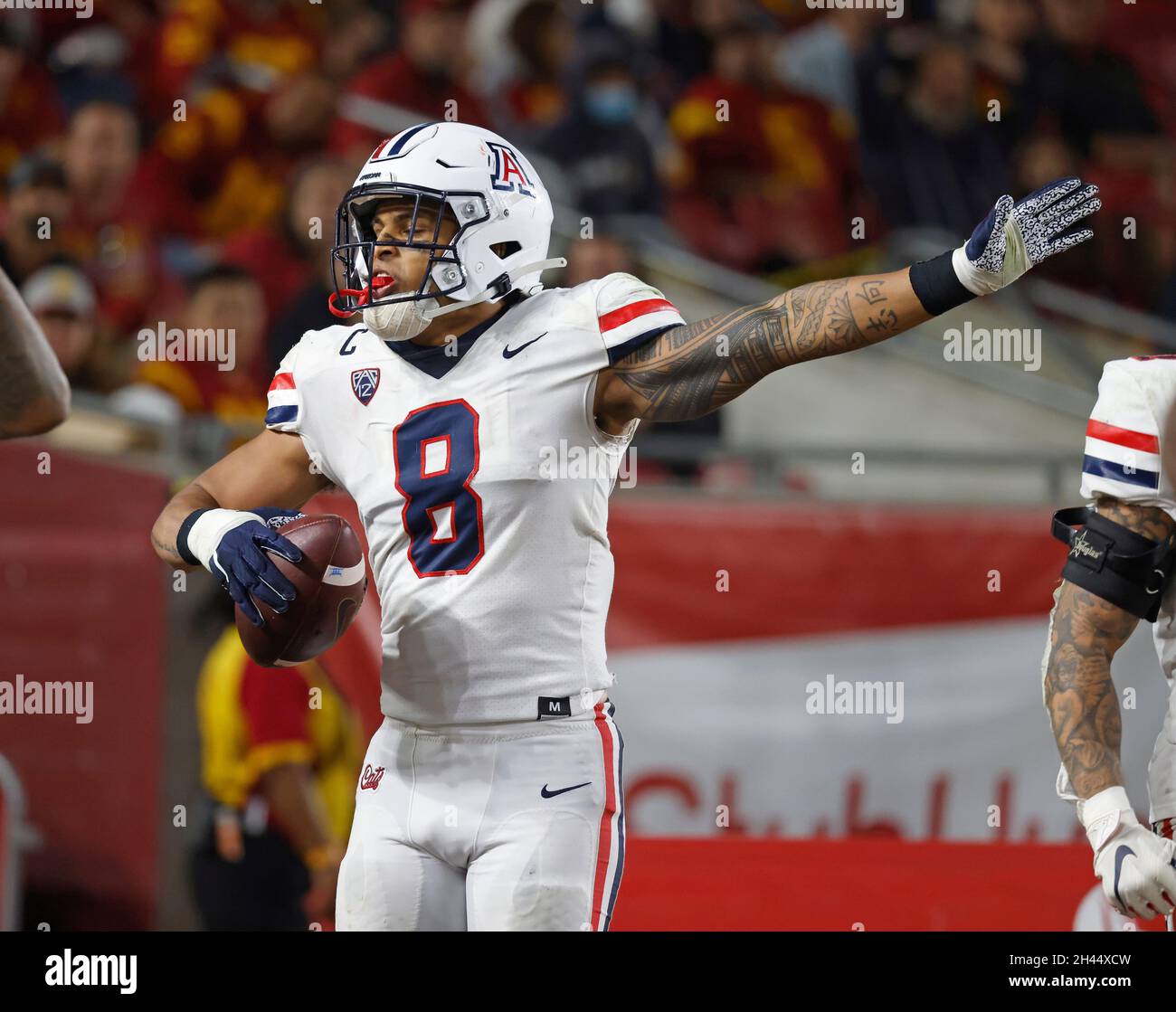 October 30, 2021 Arizona Wildcats linebacker Anthony Pandy #8 ...