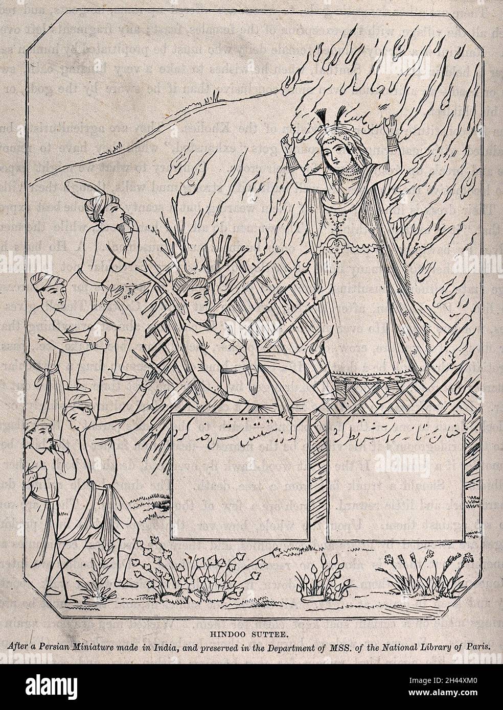 Suttee. Process print, ca. 1900 Stock Photo - Alamy