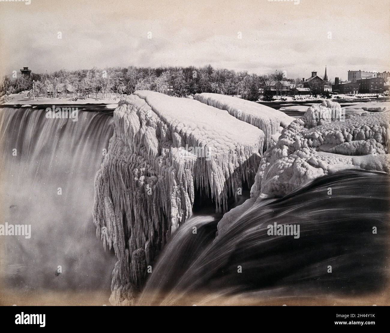 Niagara Falls, United States of America: the American Fall, in winter ...